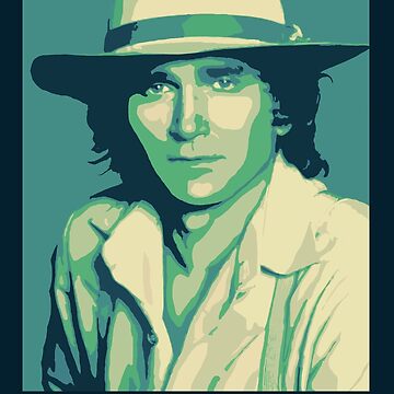 "michael landon - green version" Sticker for Sale by Mitra Farmand ...