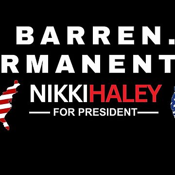 "Barred Permanently Nikki Haley " Sticker for Sale by aestheticlassic ...