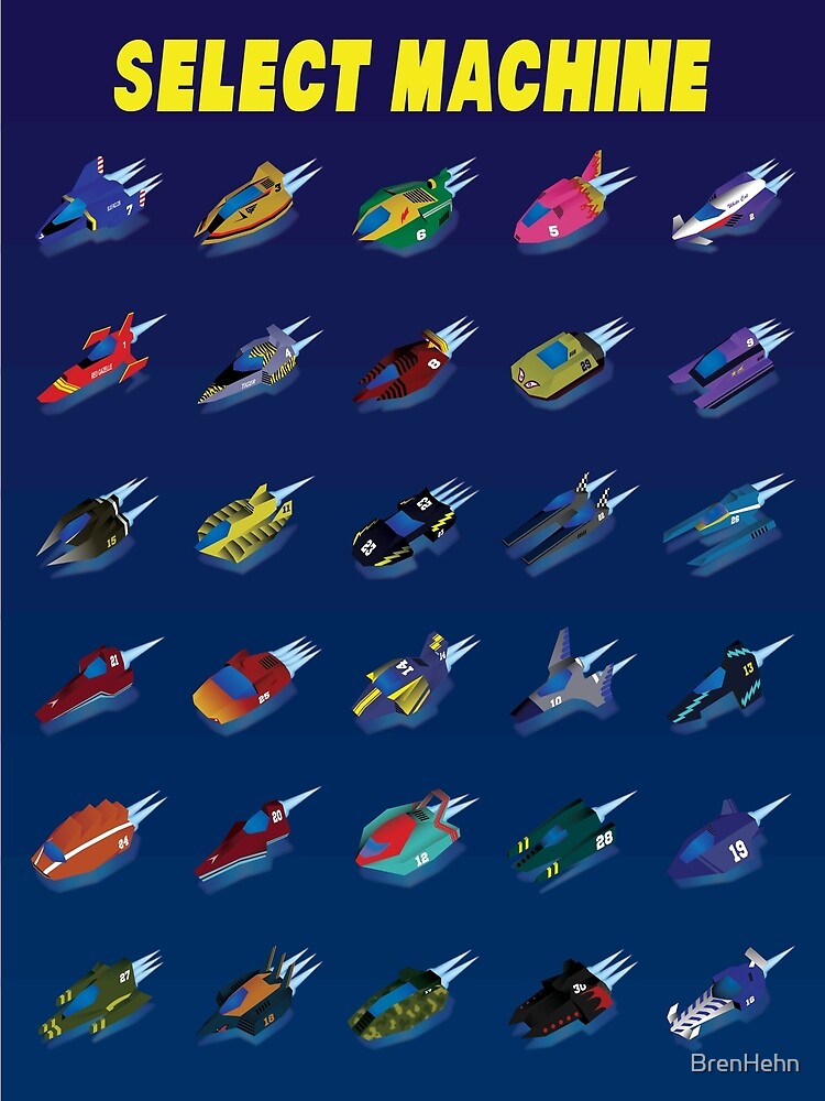 "F-Zero X SELECT MACHINE Poster" Poster for Sale by BrenHehn | Redbubble