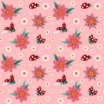 "Pink spring pattern, floral pattern " Art Board Print for Sale by ...