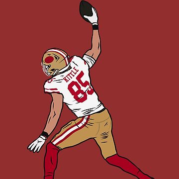"George Kittle Spike" Sticker for Sale by RatTrapTees | Redbubble