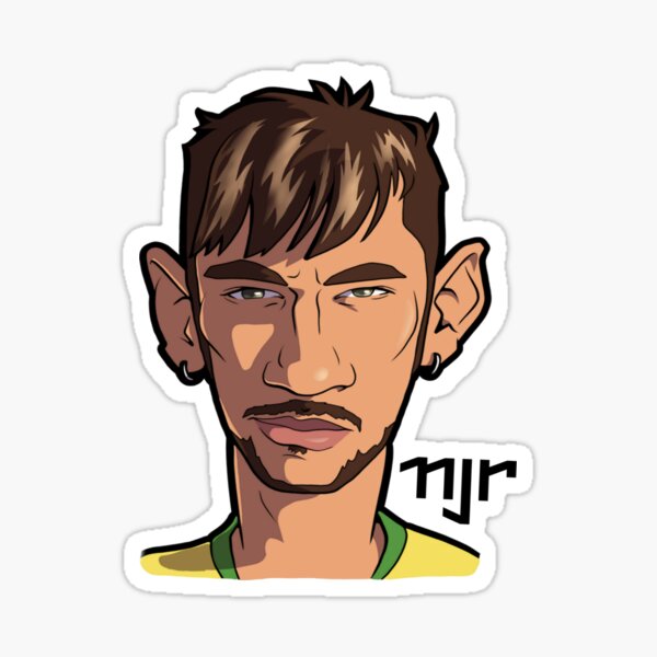 "Neymar Jr" Sticker for Sale by cellinleal | Redbubble