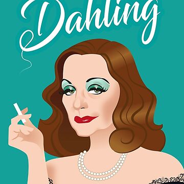 "Dahling" Sticker for Sale by AleMogolloArt | Redbubble