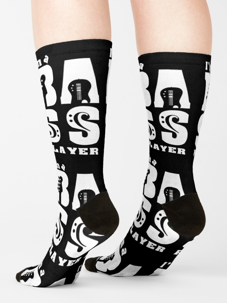 "Bassist, I'm a Bass, bass guitar, electric bass" Socks for Sale by Yes ...