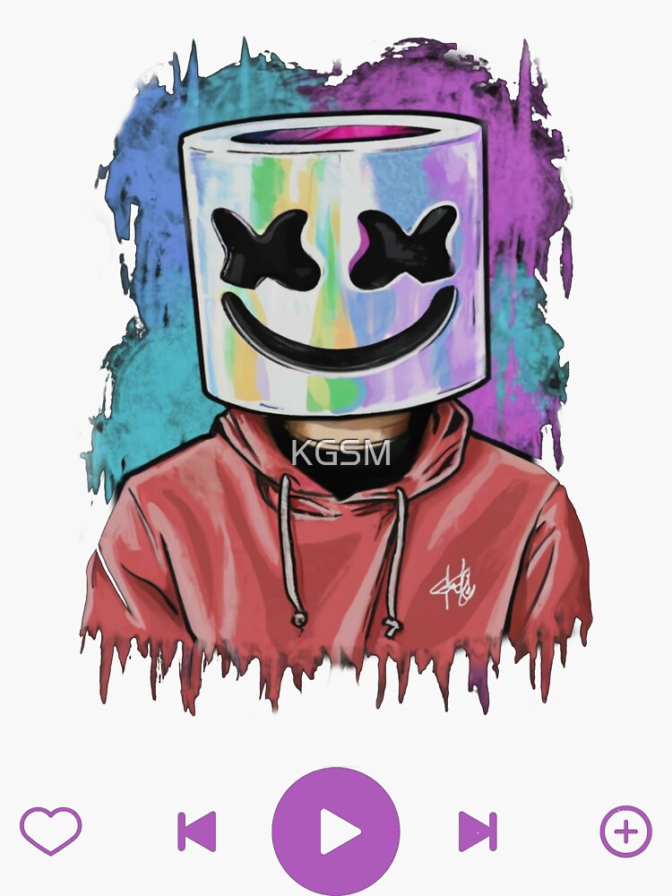 "Daftpunk-Marshmello " Sticker for Sale by KGSM | Redbubble