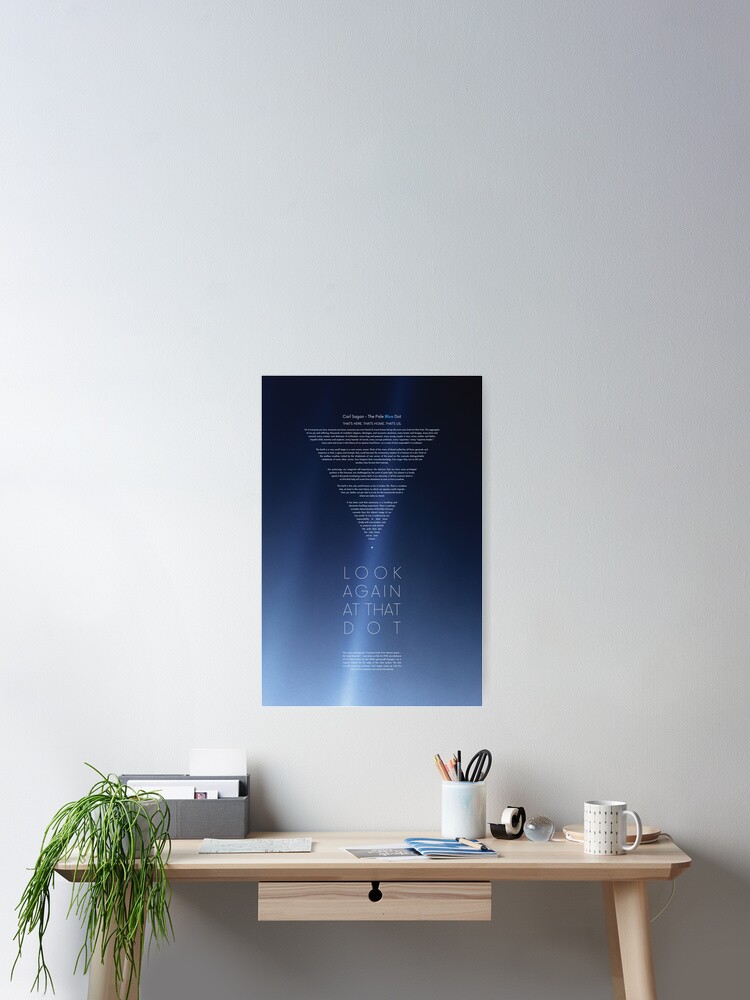 "Carl Sagan, Pale Blue Dot - revisited 2020 | Cosmos Posters & Prints ...