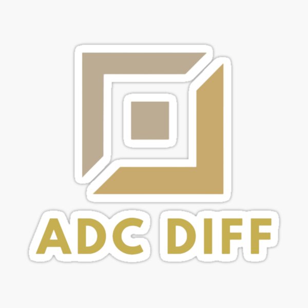 "ADC DIFF" Sticker for Sale by PrintZillaShop | Redbubble