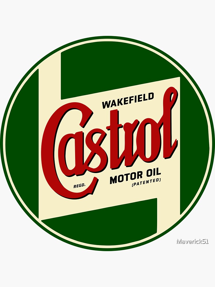 "Castrol – Motor Oil Vintage Vintage Logo – 1950s " Sticker for Sale by ...
