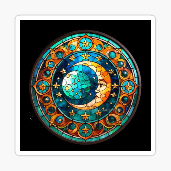 "Stained Glass Window" Sticker for Sale by NerdscapeDC | Redbubble