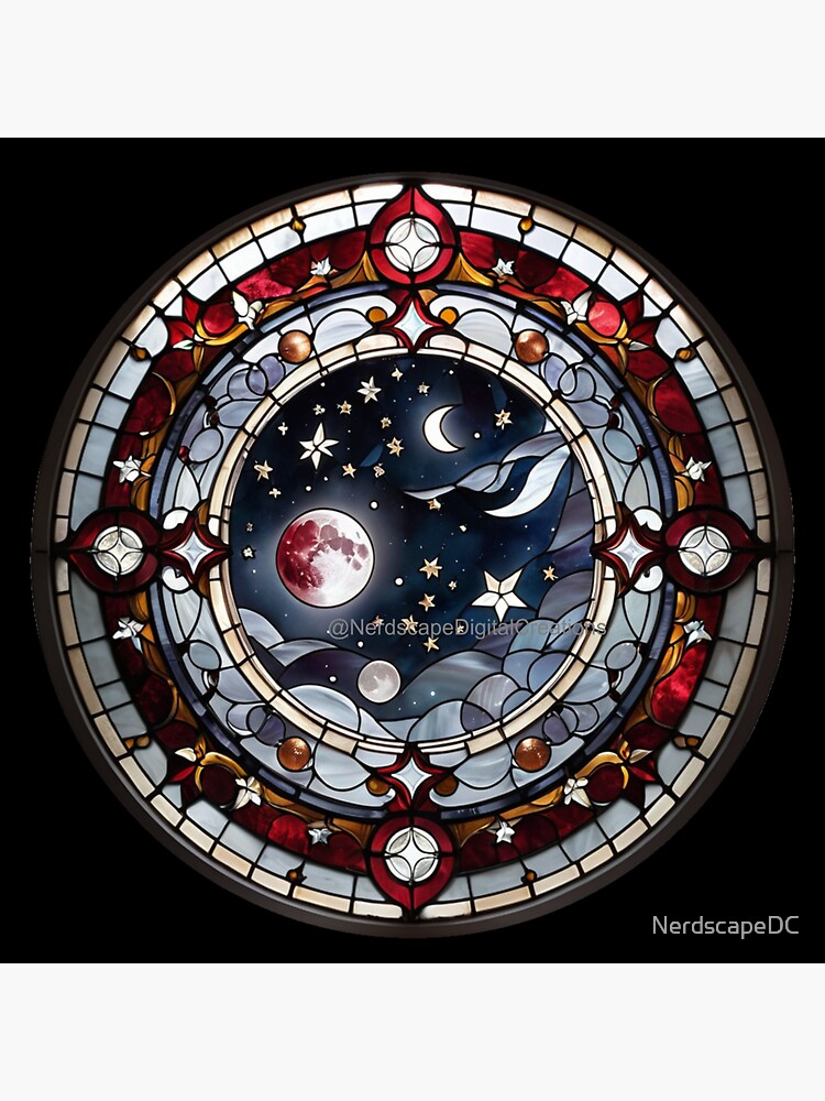 "Stained Glass Window" Sticker for Sale by NerdscapeDC | Redbubble