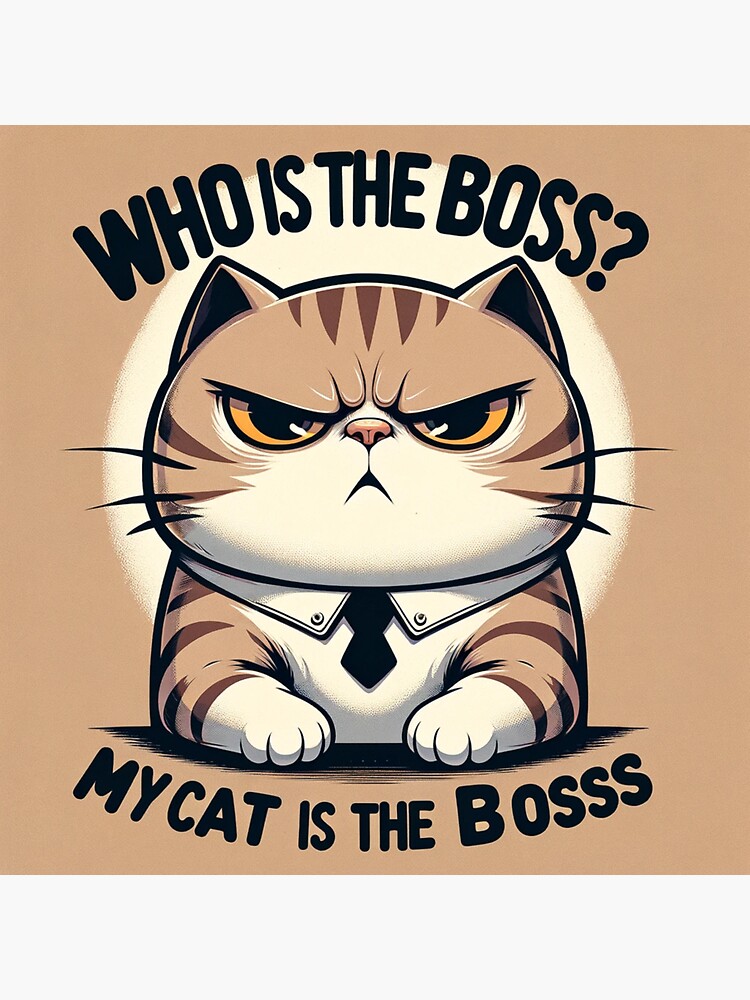 "Who is the boss, cat, cats, love cats, cat boss, chef, cat chef ...