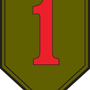 "US Army 1st Infantry Division "The Big Red One"" Sticker for Sale by MilitaryPlus | Redbubble