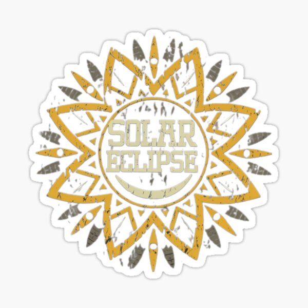 "Solar Eclipse Tribal Symbol" Sticker for Sale by PlanetMarker | Redbubble