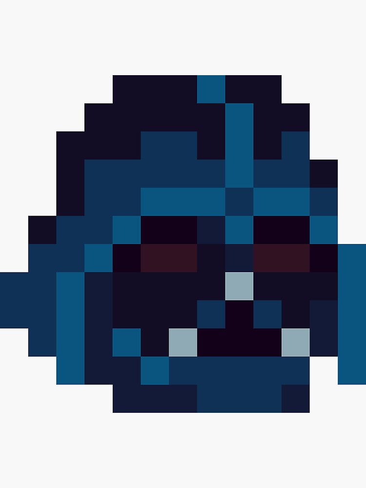 "Pixel Art Vader" Sticker for Sale by Darvaz | Redbubble