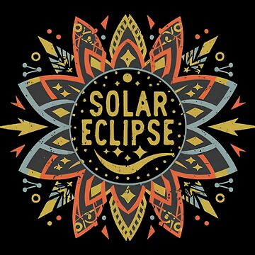 "Solar Eclipse Tribal Symbol" Sticker for Sale by PlanetMarker | Redbubble
