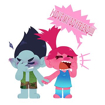 "Poppy loves her boyfriend" Art Board Print for Sale by Neko099 | Redbubble