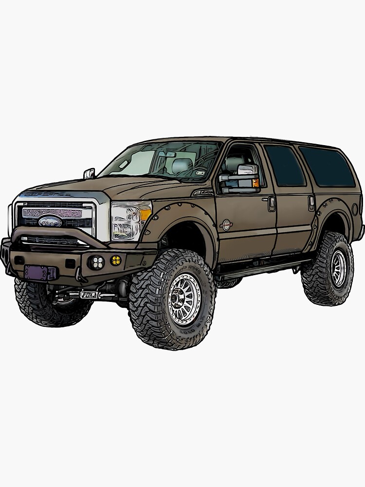 "Ford Excursion Conversion 6.7" Sticker for Sale by Arseman69 | Redbubble