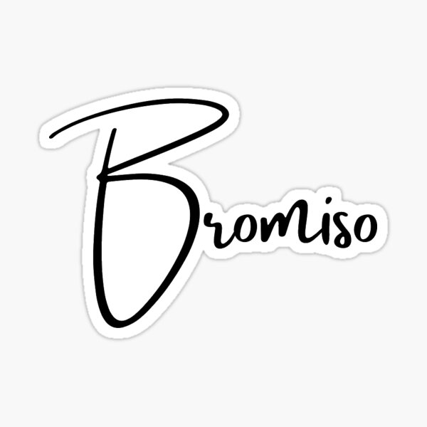 "Bromiso Logo" Sticker for Sale by Bromiso | Redbubble