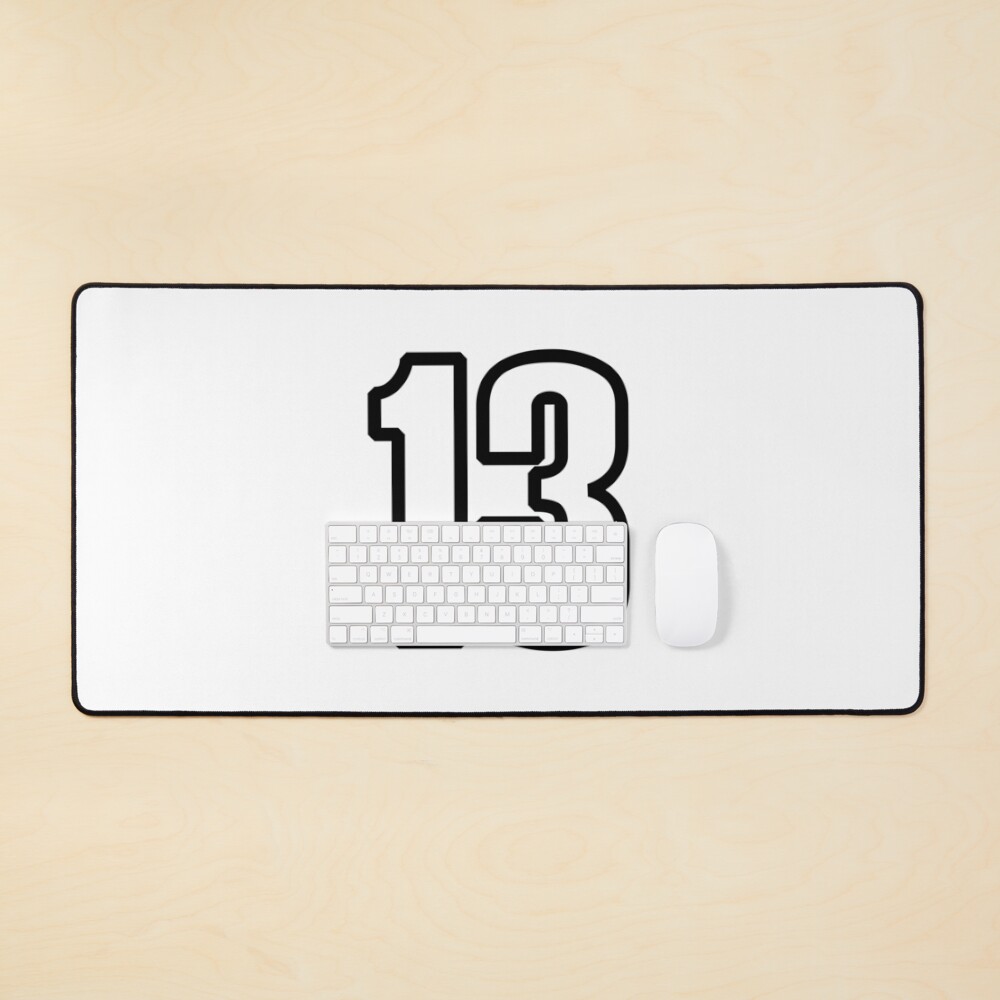 "Number 13 White and Black" Sticker for Sale by Creations-By-Em | Redbubble
