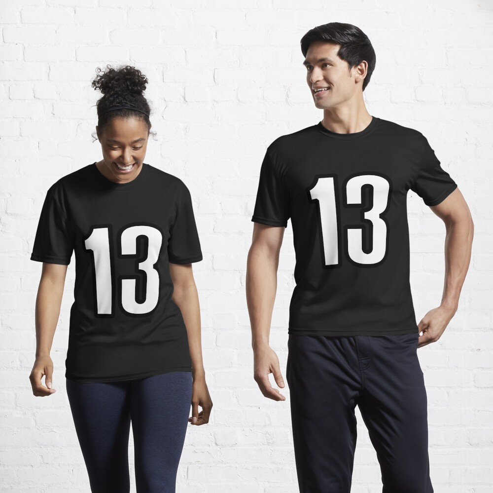 "Number 13 White and Black" Sticker for Sale by Creations-By-Em | Redbubble