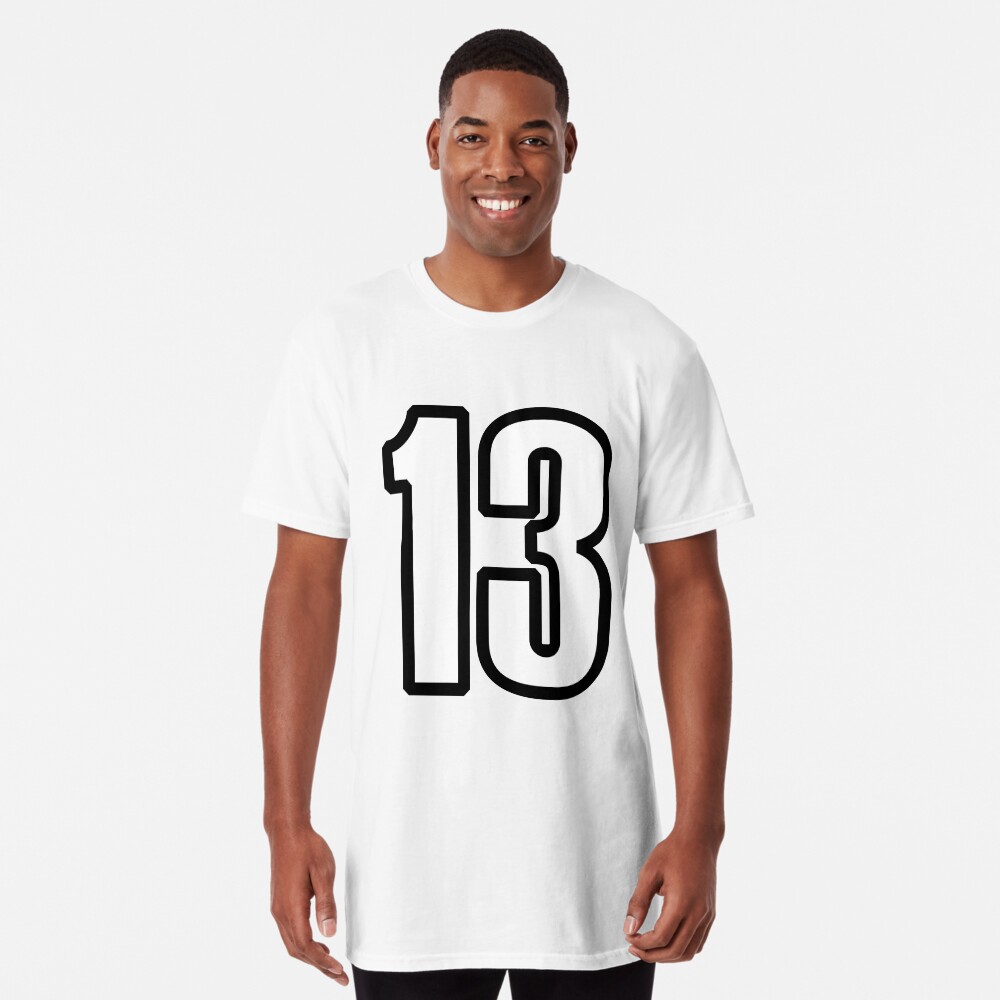 "Number 13 White and Black" Sticker for Sale by Creations-By-Em | Redbubble
