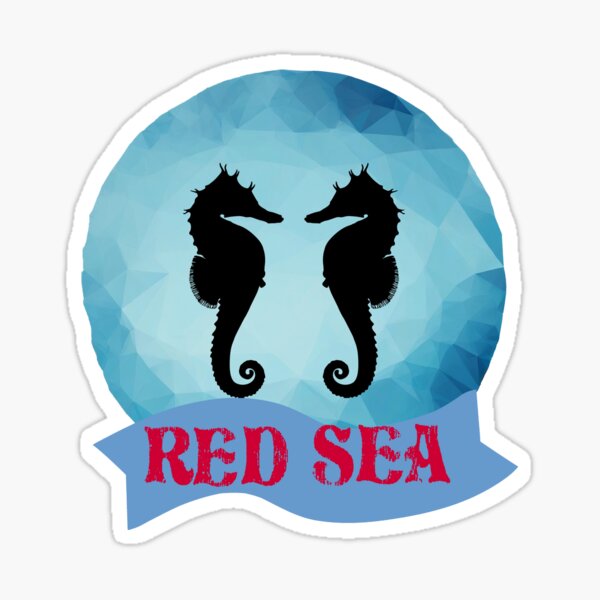 "Red Sea Poster Design for Travellers and Sea lover." Sticker for Sale ...