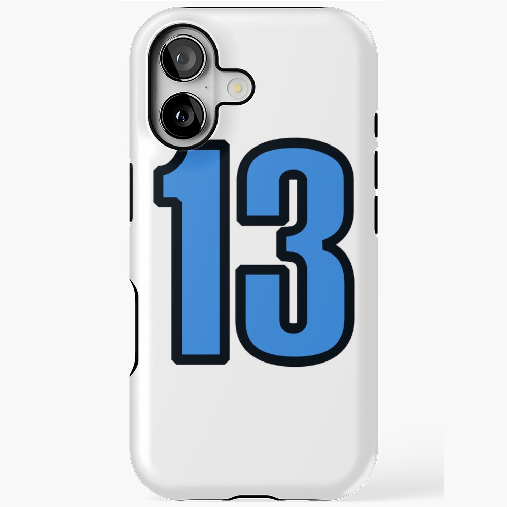 "Number 13 Blue and Black" Sticker for Sale by Creations-By-Em | Redbubble