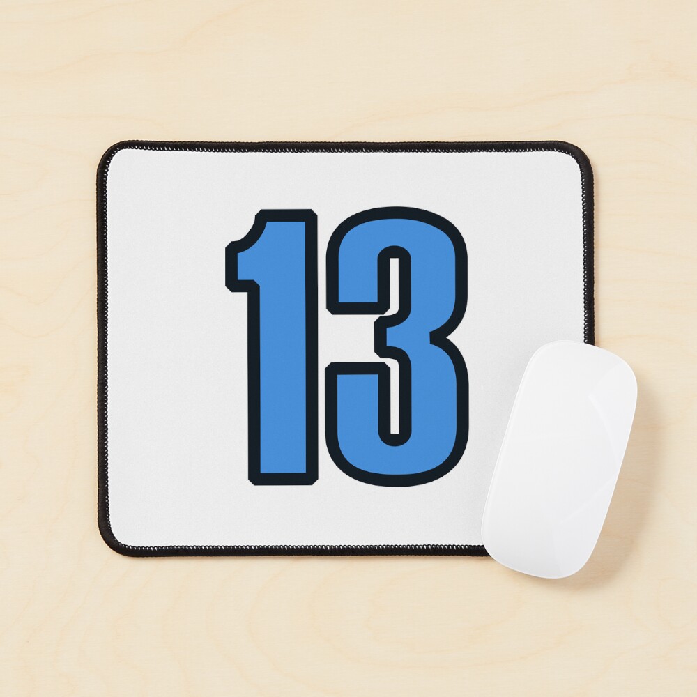 "Number 13 Blue and Black" Sticker for Sale by Creations-By-Em | Redbubble