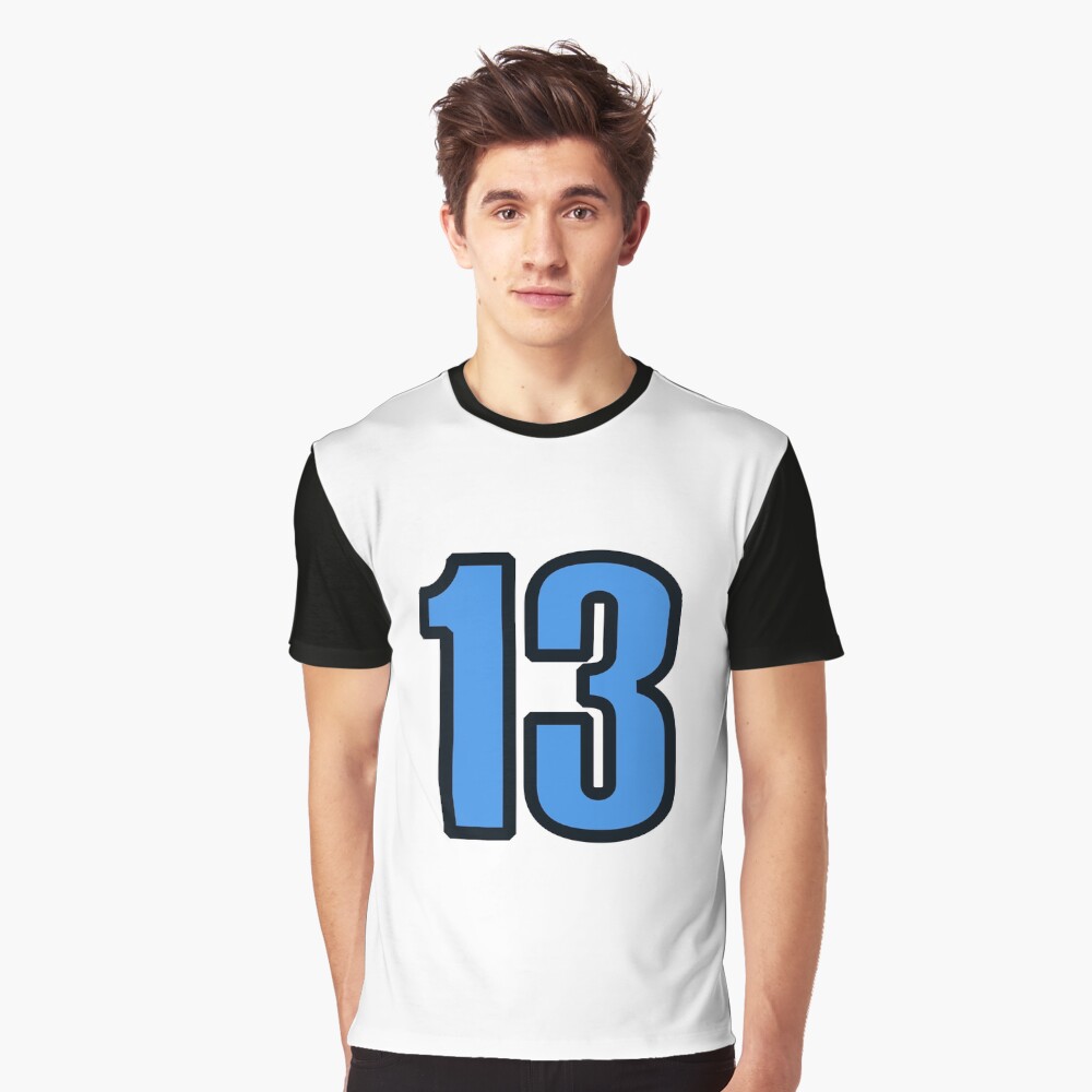 "Number 13 Blue and Black" Sticker for Sale by Creations-By-Em | Redbubble