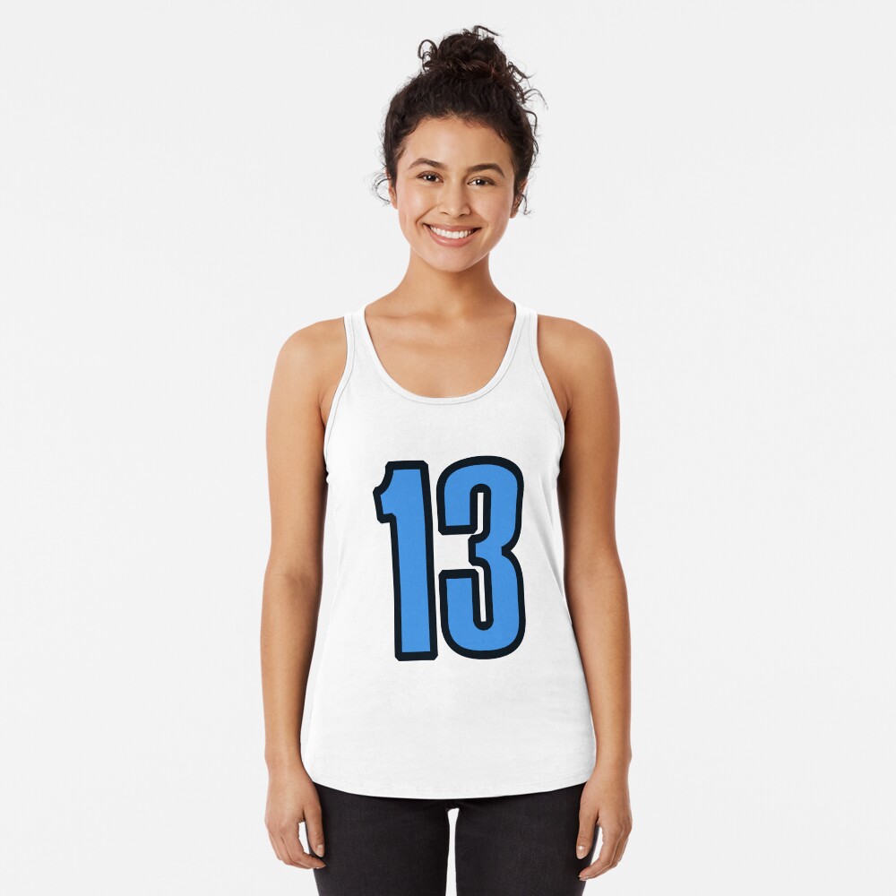 "Number 13 Blue and Black" Sticker for Sale by Creations-By-Em | Redbubble