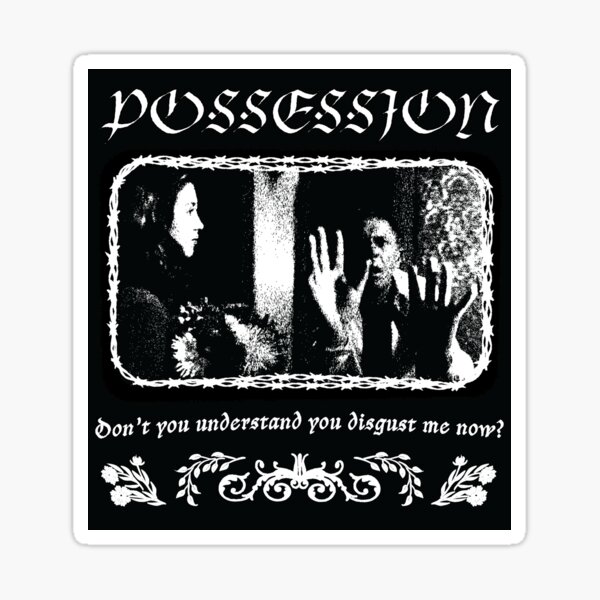 "Possession 1981 film horror design floral barbed wire gothic black ...