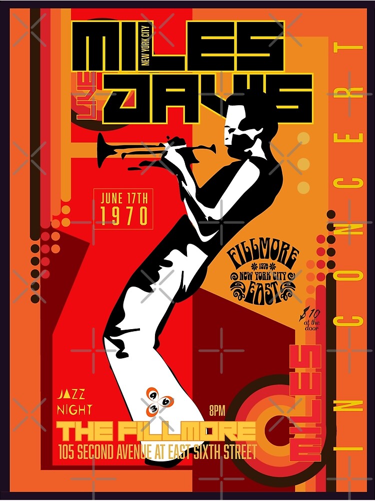 "Miles Davis Concert Poster" Poster for Sale by 310BrandLA | Redbubble