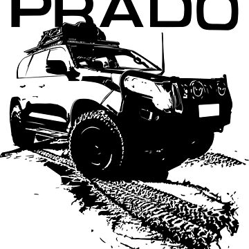 "Toyota 150 Series Prado " Sticker for Sale by oldschool4x4 | Redbubble