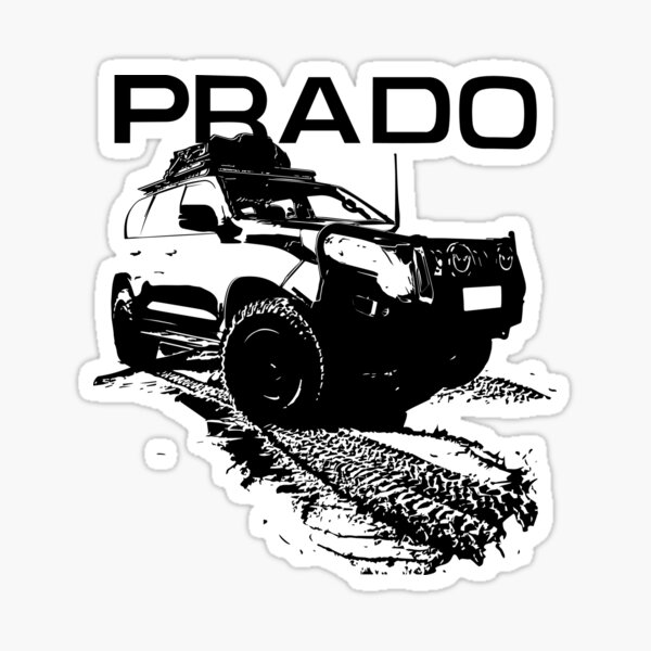 "Toyota 150 Series Prado " Sticker for Sale by oldschool4x4 | Redbubble