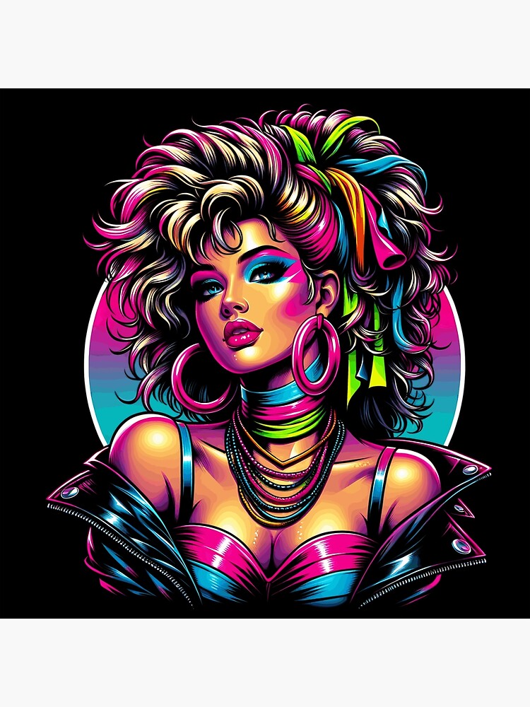 "Vintage 80s Fashion Flashback 80s Chick" Poster for Sale by TeeTown ...