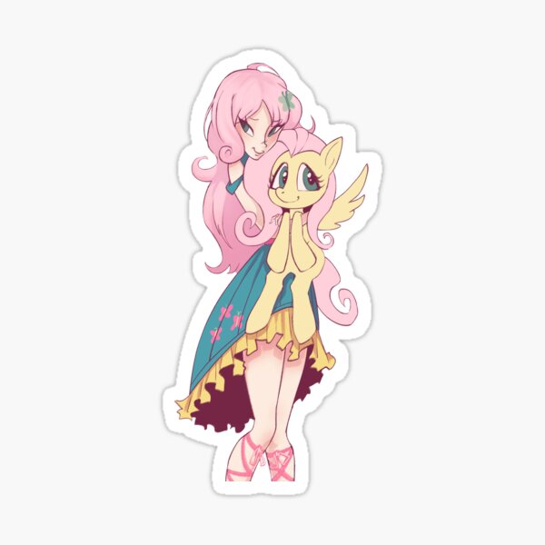 "Fluttershy" Sticker by B33Musty | Redbubble