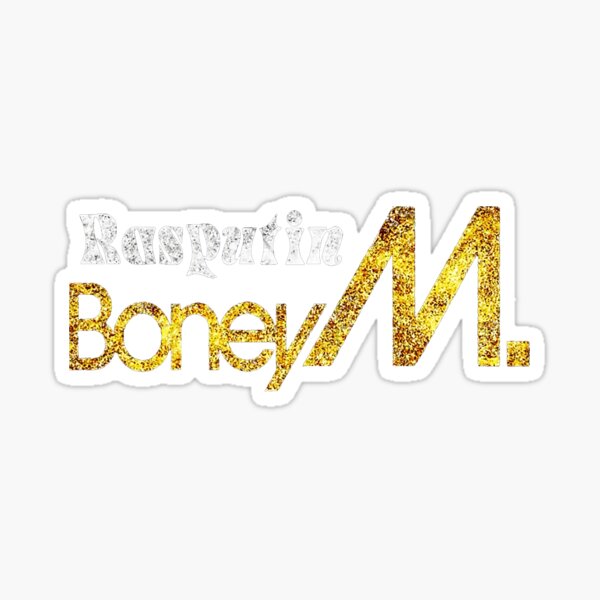 "Boney M a Boney M a Boney M" Sticker for Sale by Huffohop | Redbubble