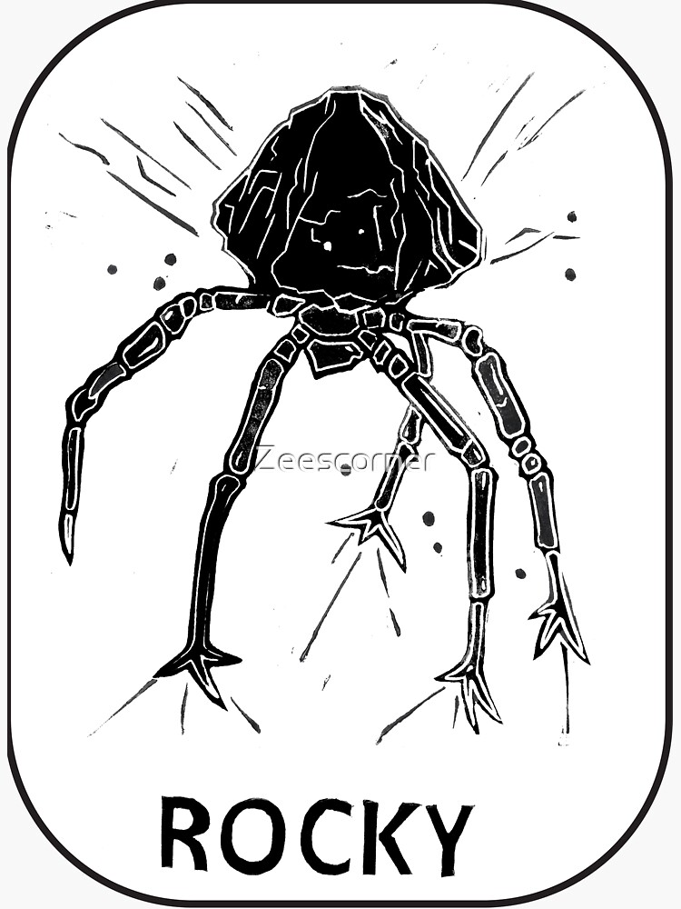 "Project Hail Mary Rocky the Eridian alien from outer space" Sticker ...