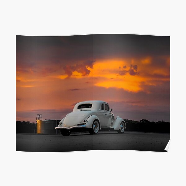 "Sunset drive." Poster by carsaustralia | Redbubble