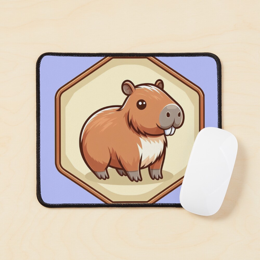 "Happy Cappy Cute Smiling Capybara Cartoon Illustration Drawing ...