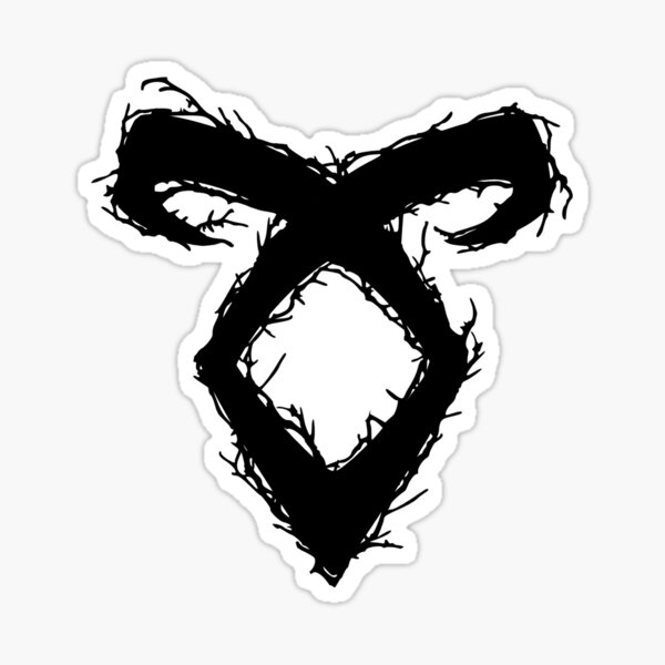 "Shadowhunters rune - Angelic power rune with branches (black) - Clary ...
