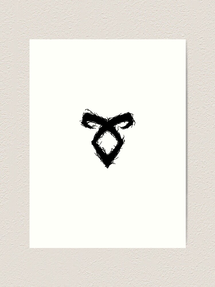 "Shadowhunters rune - Angelic power rune with branches (black) - Clary ...