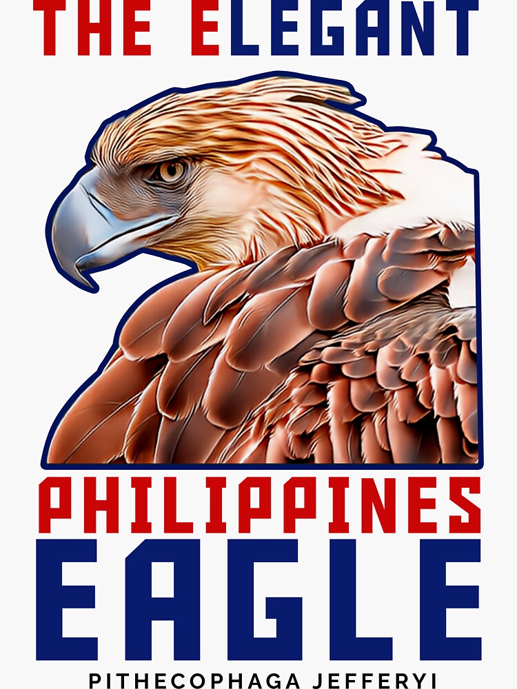 "the elegant Philippine eagle" Sticker for Sale by RYEJINZ | Redbubble