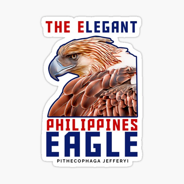 "the elegant Philippine eagle" Sticker for Sale by RYEJINZ | Redbubble