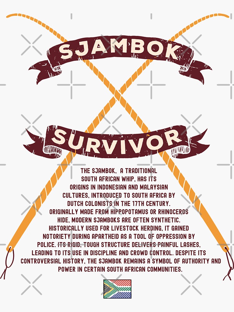 "Vintage Sjambok Survivor Leather Whip South Africa Childhood Funny ...