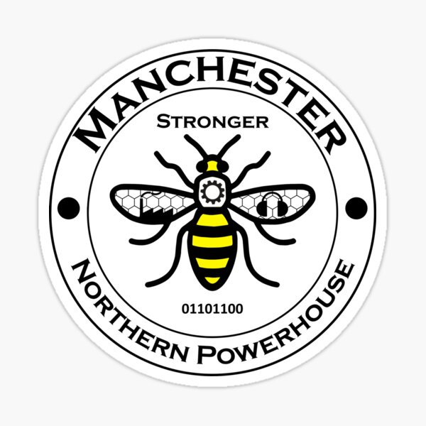 "Manchester - Northern Powerhouse Logo" Sticker for Sale by Bisp1200 ...