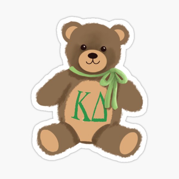 "Kappa Delta Teddy Bear" Sticker for Sale by Margaret Statom | Redbubble
