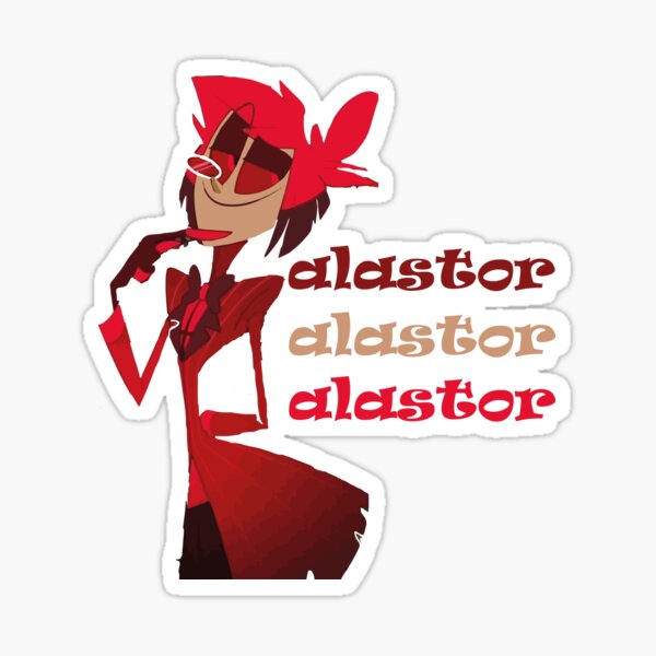 "Alastor "hazbin hotel"" Sticker for Sale by kouranyO | Redbubble