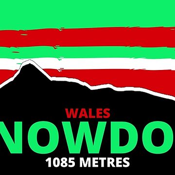 "Snowdon Silhouette Print" Sticker for Sale by TW Designs | Redbubble