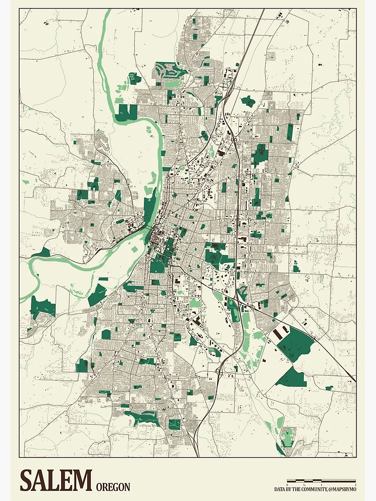Printable Map Of Salem Oregon